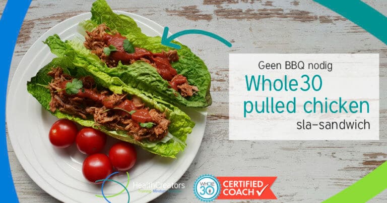 Whole30 pulled chicken sla-sandwich – HealthCreators – Personal ...
